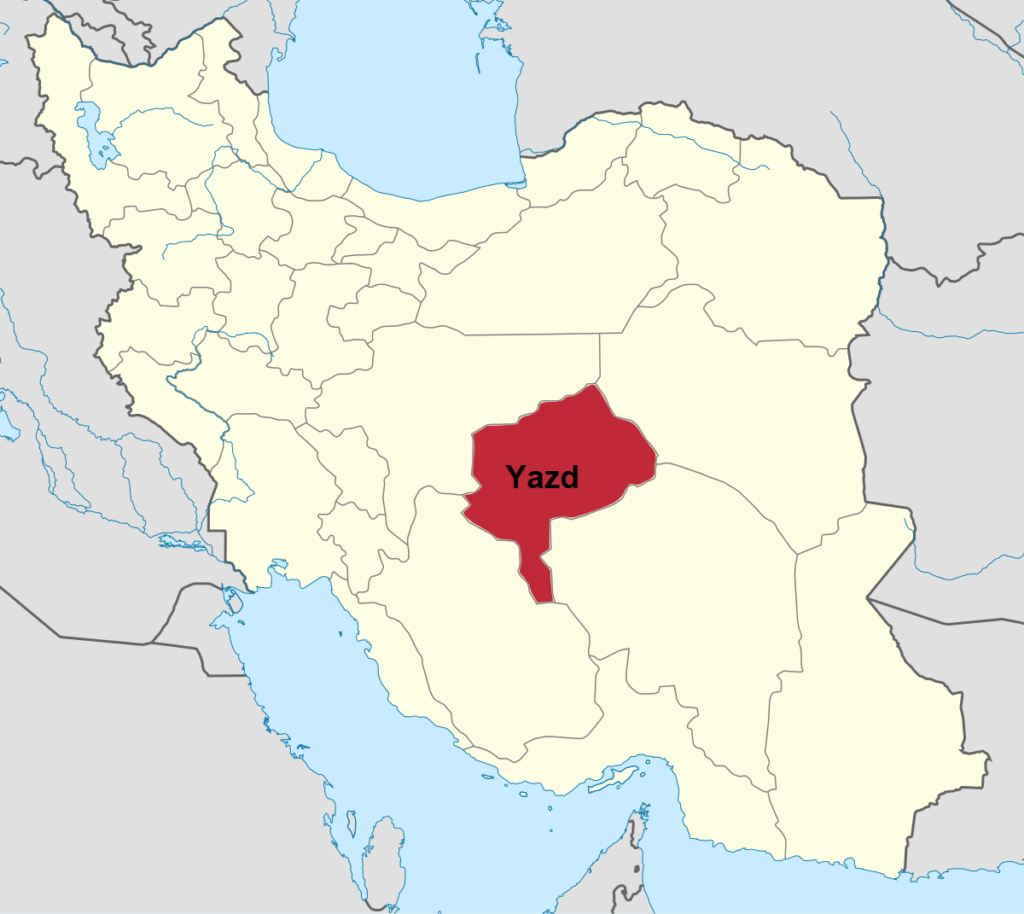 Location-of-Yazd-city-on-the-map-of-Iran-Yazd-province- | Iran Joy Tour